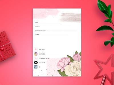 Шаблон визитки №6727 - визажисты, салоны красоты, парикмахеры - скачать ...